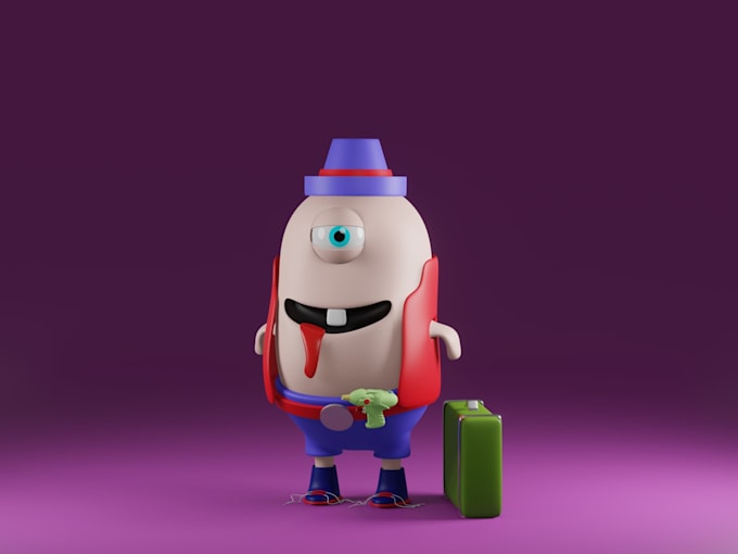 3d modeling of cartoon and character on blender by Ninelli_sav | Fiverr