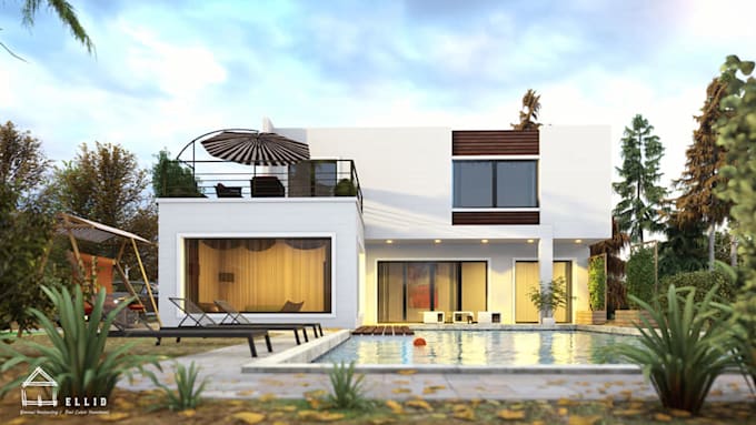 Render high quality 3d exterior architectural visualization by ...