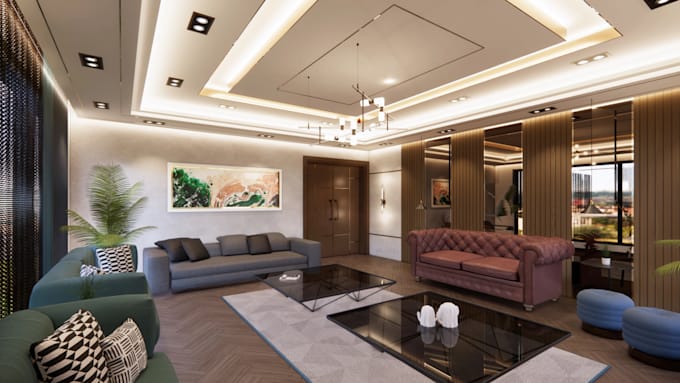 Create realistic interior design render by Mirza415 | Fiverr
