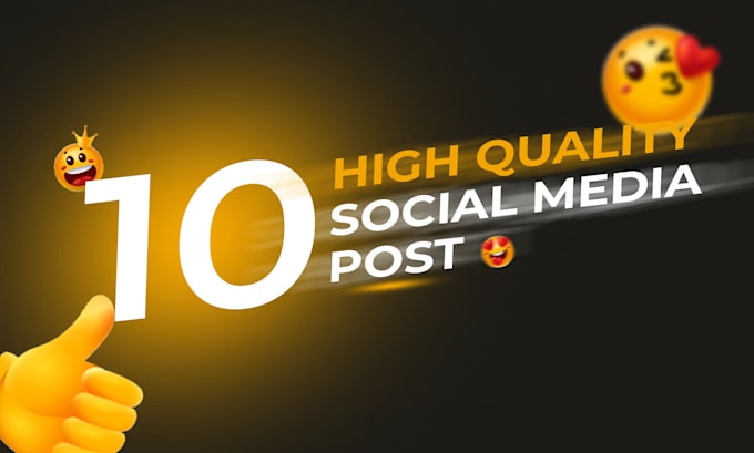Design 10 high quality social media posts by Mediadesignr | Fiverr