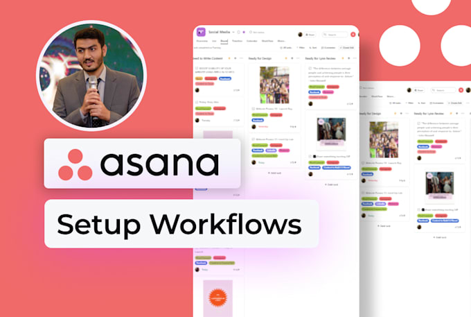 Setup asana workflows automations, project management boards, asana consultant by Tech_19hour ...