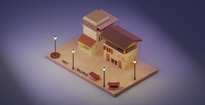 Create game ready building with interiors by Develigent | Fiverr