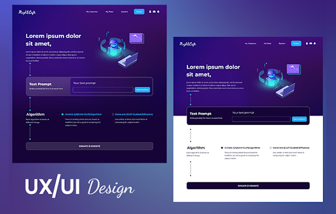 Design web mobile app ui ux prototype using figma adobe xd by ...