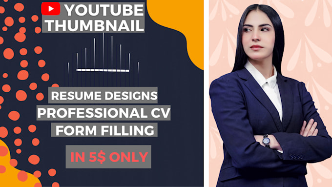 Design resume cv cover letter and amazing youtube thumbnail by Saijali ...