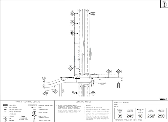 Plot all kind of traffic control plans for you by Usmanraj1 | Fiverr