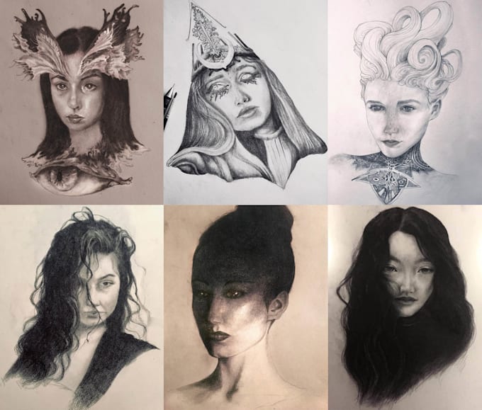 Original drawings mixed media pencil and digital by Matquart | Fiverr