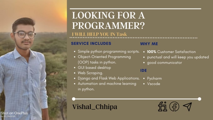 Do c, cpp, node, java, and python programming projects by Vishal_chhipa ... Do c, cpp, node, java, and python programming projects by Vishal_chhipa ...