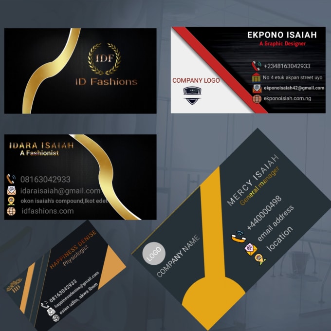 Design a professional looking business card for you by Ekponoisaiah ...