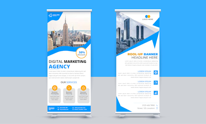 Design pull up, pop up, retractable banner, roller banner by ...