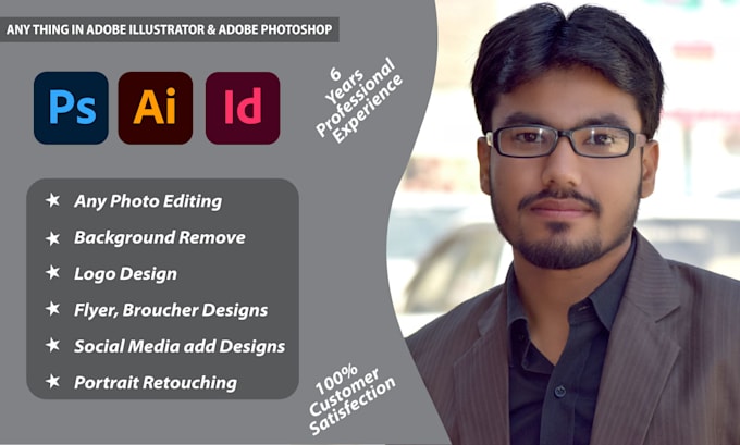 Do any project in adobe photoshop, illustrator and indesign by Syed ...