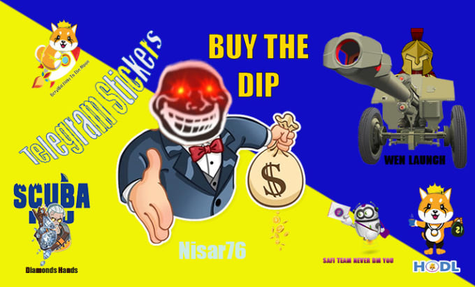 Create Telegram Stickers For Crypto Projects By Nisar76 Fiverr