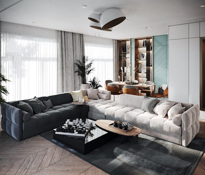 Design an impressive interior by Khristinakorda | Fiverr