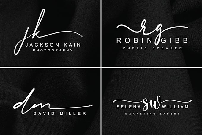 Design unique handwritten signature monogram initials logo by Labid20 ...