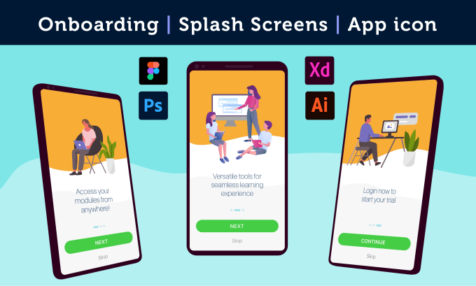 Create amazing onboarding screens by Designer_ashar | Fiverr Create amazing onboarding screens by Designer_ashar | Fiverr