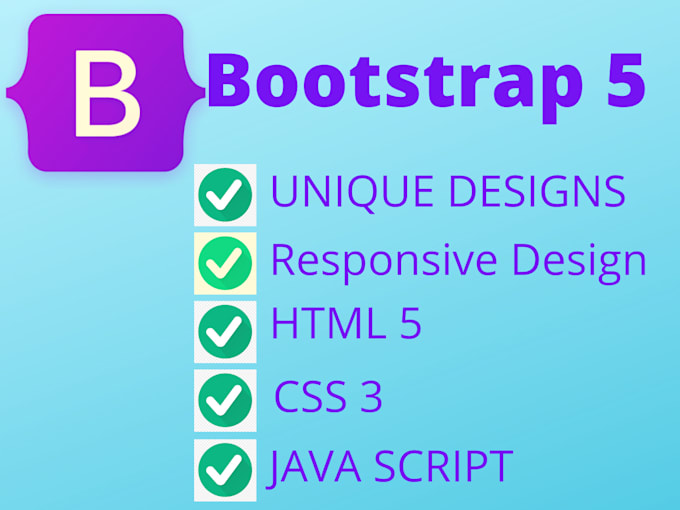 Create responsive front end with bootstrap by Ikametech | Fiverr
