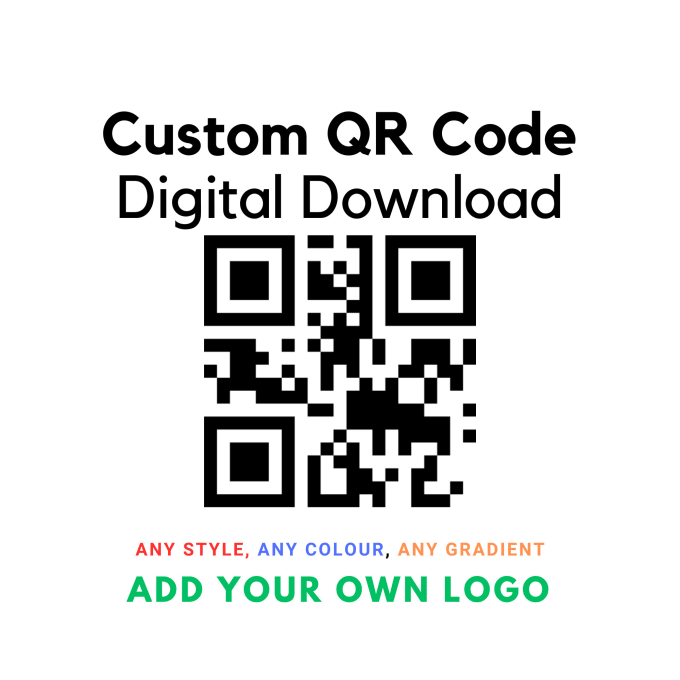 Provide fully custom qr code with your own style, color, and logo by ...