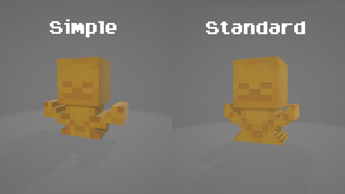 Create and texture 3d minecraft models by Horsemane_ | Fiverr