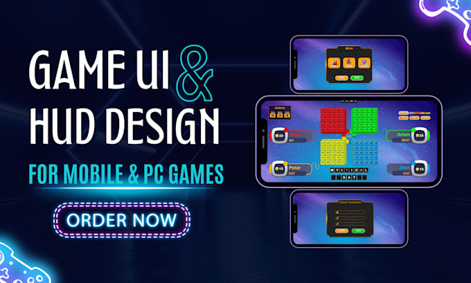 Design game ui hud icons and menus for mobile and pc games by ...