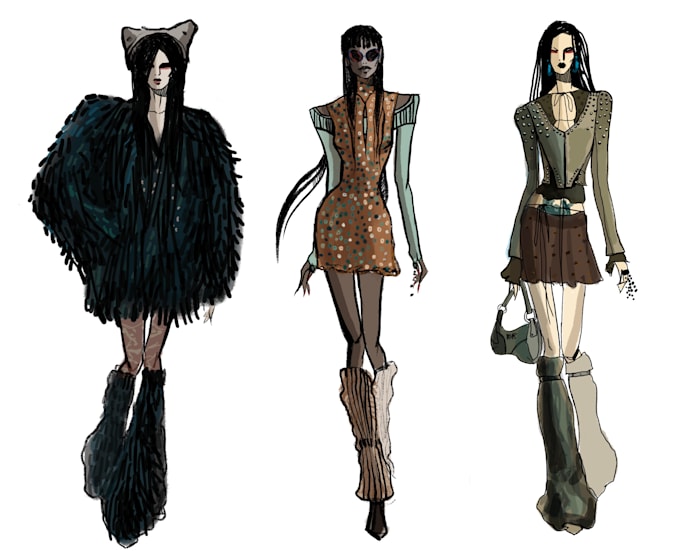 Paint a concept art and fashion illustration for you by Kaneko_design ...