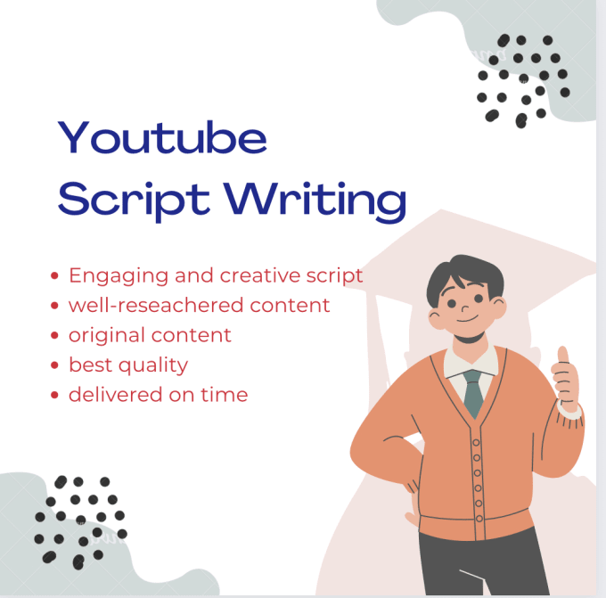 Be your creative and unique youtube script writer by Saniasaeed07 | Fiverr