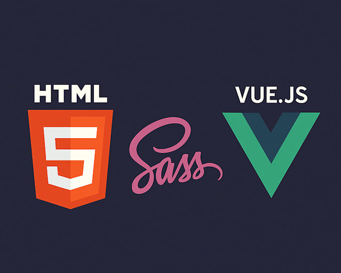 Create a responsive web app with html, javascript, vuejs, sass by ...