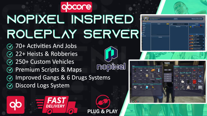 Create A Nopixel Inspired Fivem Server With Qbcore Framework By Shenu