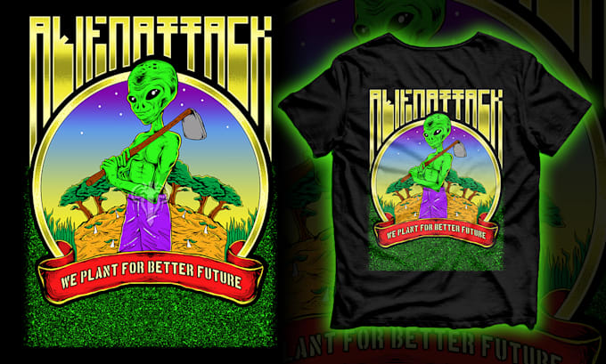 Draw amazing merch illustration for your clothing and apparel by ...