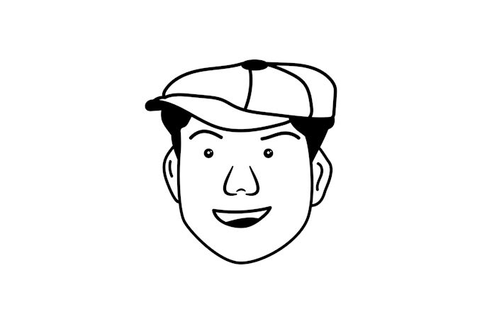 Draw minimalist flat line art portrait illustration by Sohamk3 | Fiverr