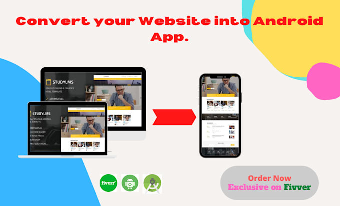 Convert your website into android app by using android studio by Sadid_01 | Fiverr