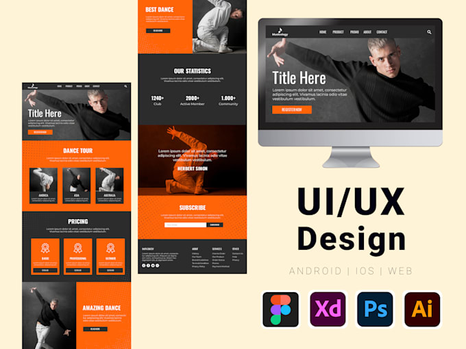 Design a web ui and prototype in adobe xd by Damithmadusa378 | Fiverr