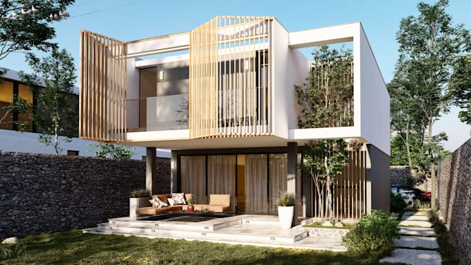 Design superb exterior 3d architecture rendering by Cubicoarq | Fiverr