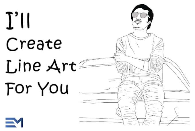 Draw vectorline art illustration by Eimimalik | Fiverr