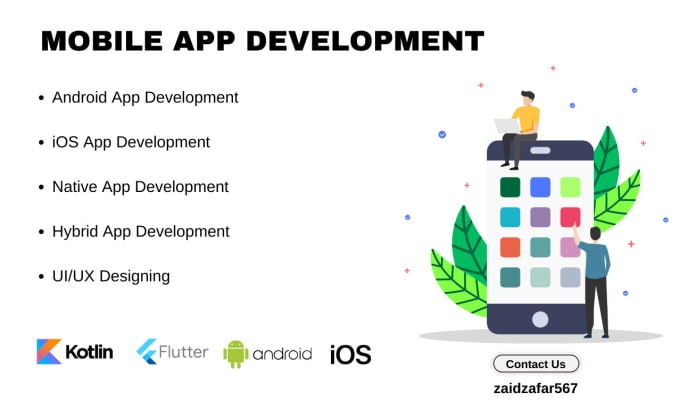 Develop Android Or Ios Mobile App Using Flutter Kotlin React Native