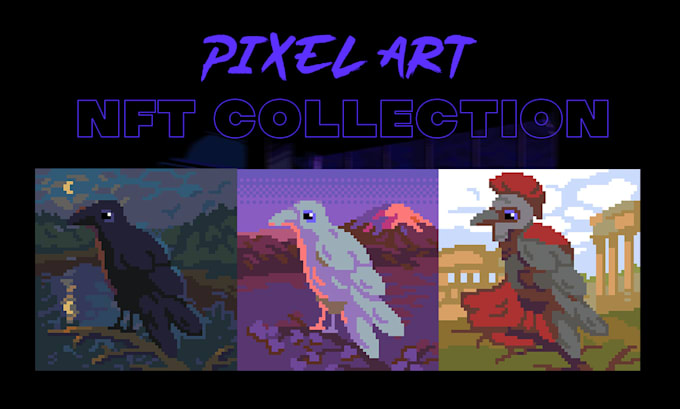 Create attractive pixel art nft collection by Diseven | Fiverr