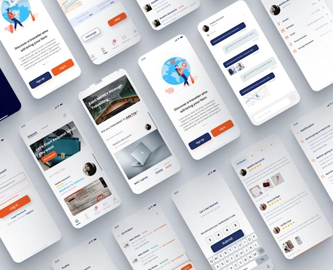 Design professional ui ux for mobile app by Faizanmaharvi | Fiverr