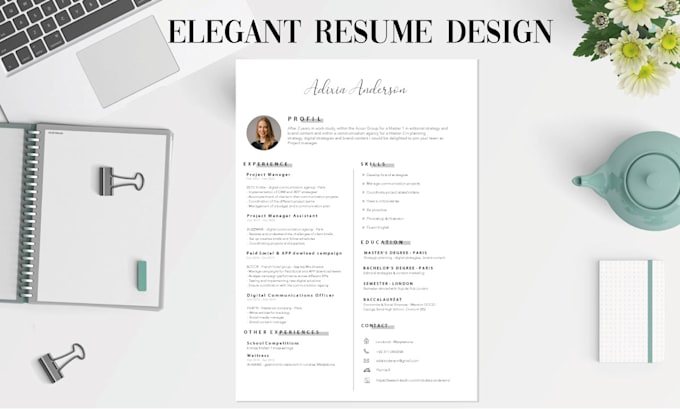 Design a minimal and efficient resume by Morgane_dlc | Fiverr