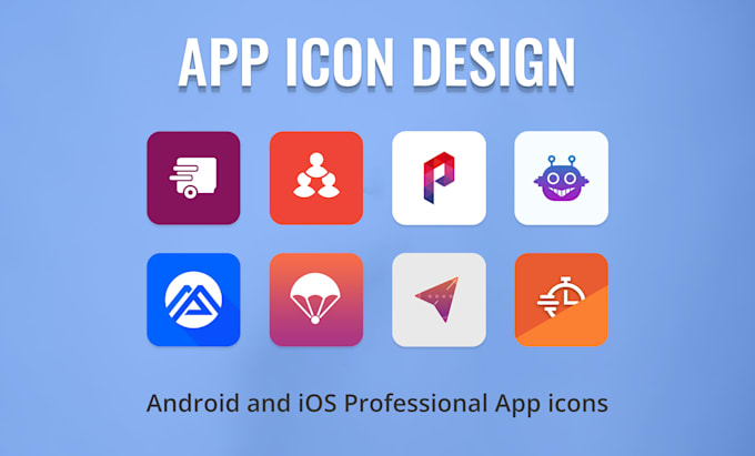 Design ios and android mobile app icons by Zeedesigns01 | Fiverr