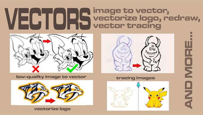 Redraw, image to vector, vectorize logo, vector tracing by Karlaevh ...