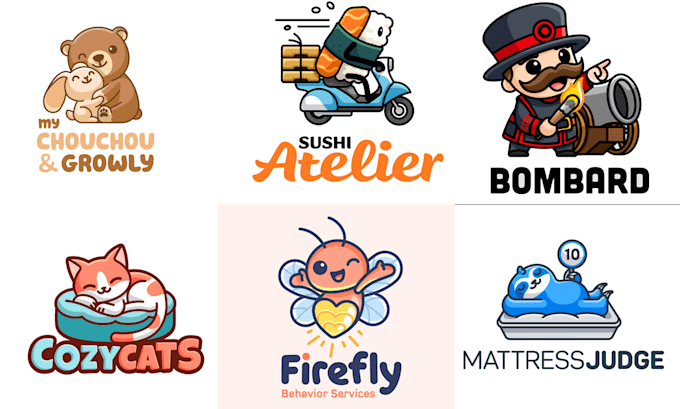 Create a exclusive cute mascot logo design within 24hrs by ...