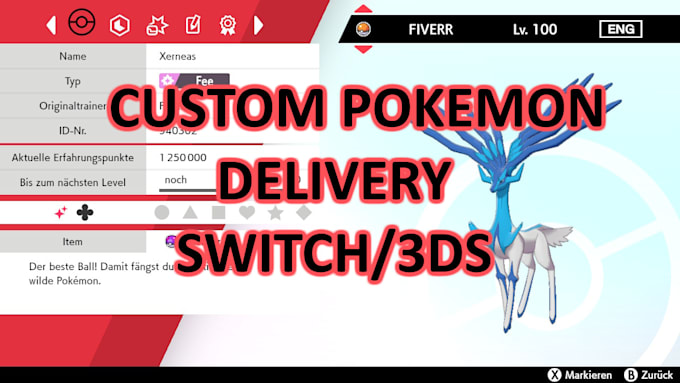 Trade you custom pokemon of your choice in swsh pla lgpe by Normalwan ...