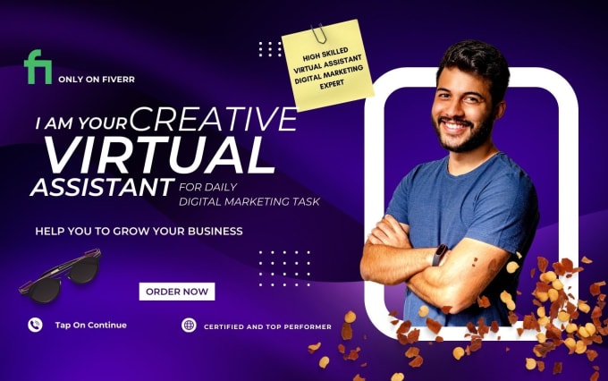 Creative virtual assistant graphic design digital marketing virtual ...