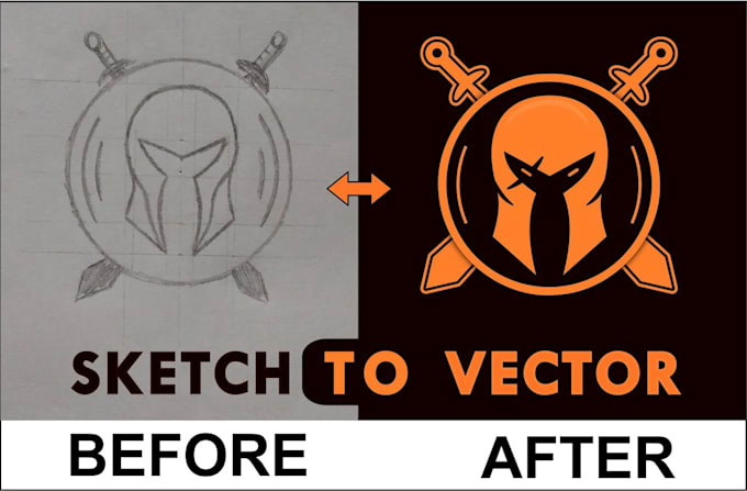 Vectorize and convert sketch or into digital art by Alimcahyana | Fiverr