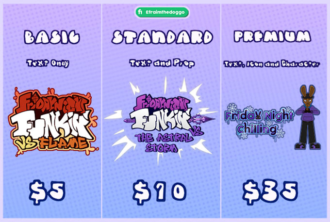 Make your fnf mod logo by Efraimthedoggo | Fiverr