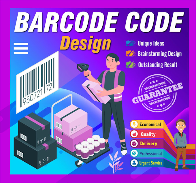 Make a luxury professional qr codes and barcodes by Mmenterprise01 | Fiverr