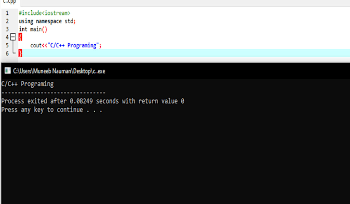 Create a c,cpp program by Muneebnauman | Fiverr Create a c,cpp program by Muneebnauman | Fiverr