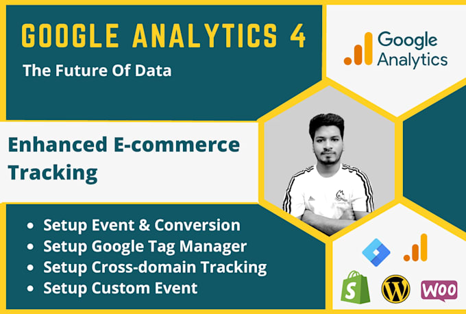 Fix or setup google analytics 4,ga4 and enhance ecommerce tracking with gtm by Al_kawsar | Fiverr