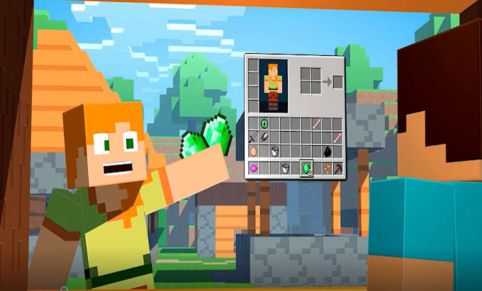 Create 3d minecraft character animation, minecraft character video by ...