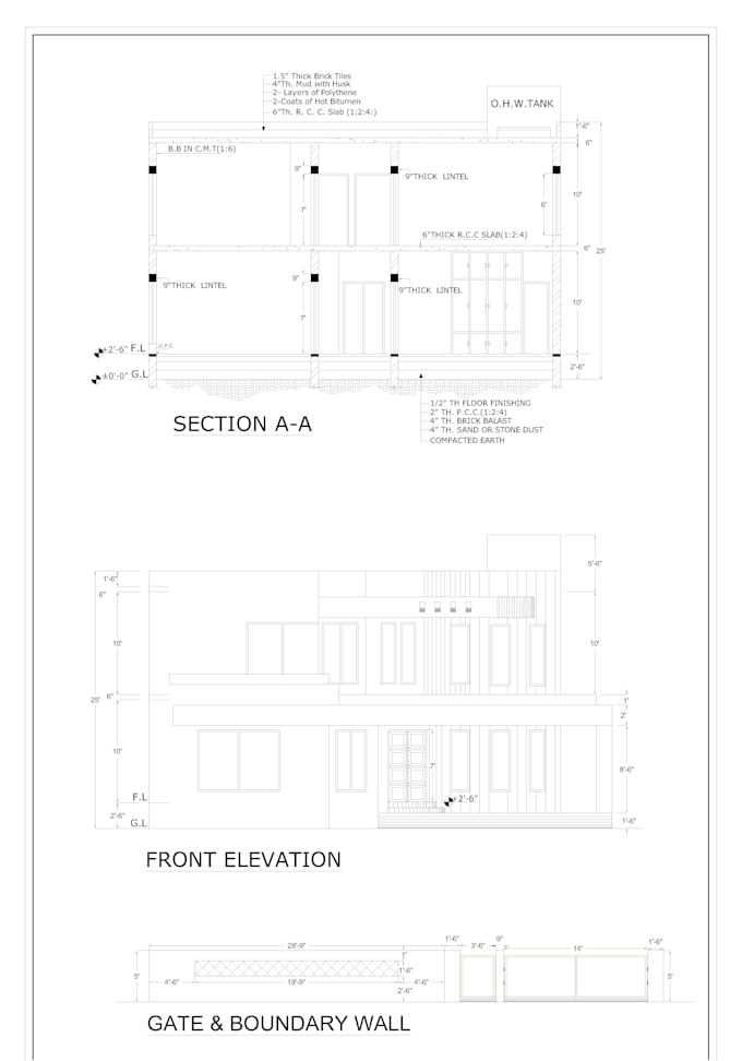 Make your architecture plan and 2d autocad drawing using autocad by ...