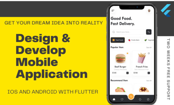 Be your reliable and creative custom flutter app developer for ios ...