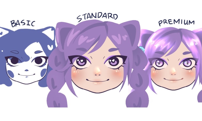 Illustrate a cute chibi illustration, profile picture by Lemonmarsh ...